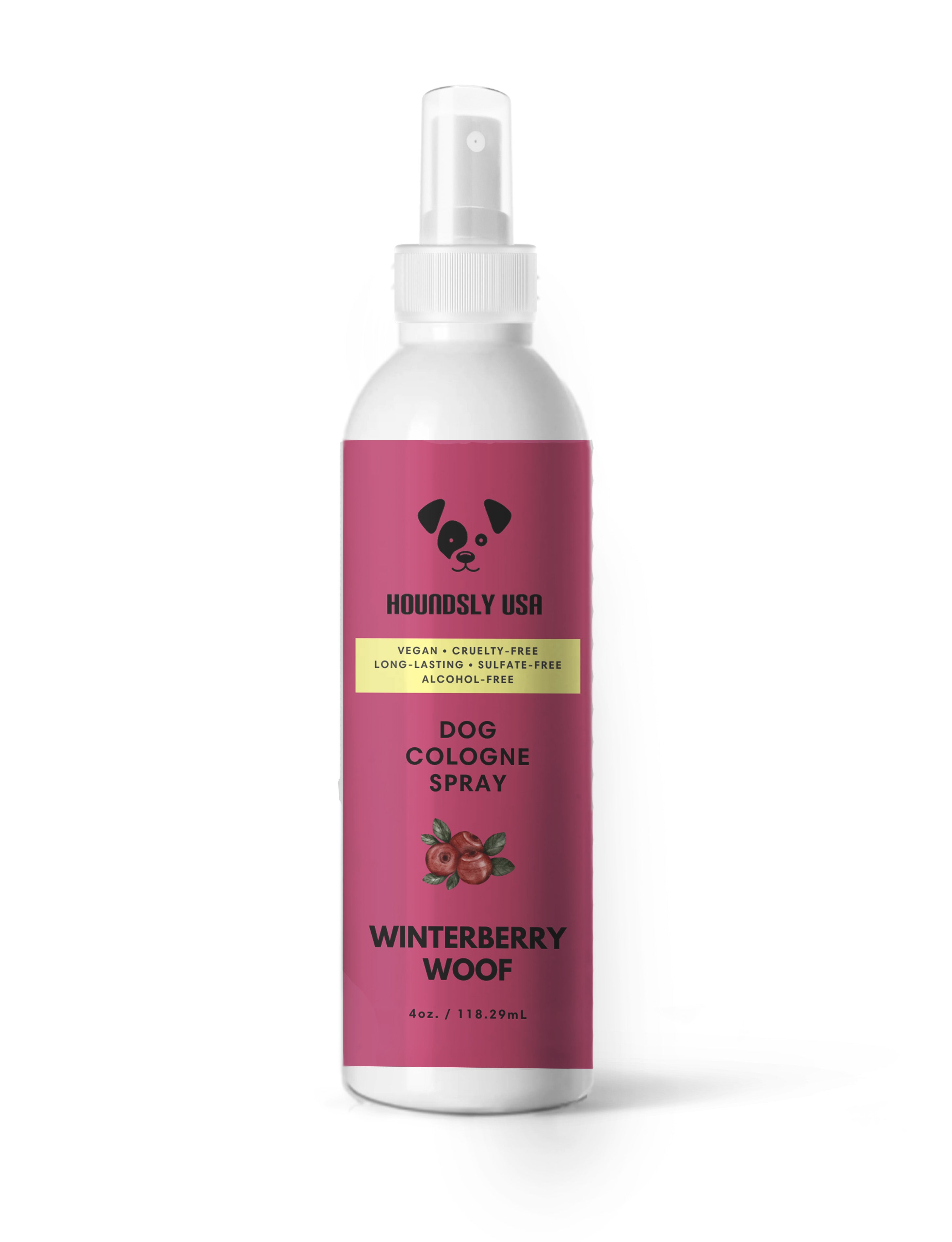 Winterberry Woof Dog Cologne Spray – Houndsly USA